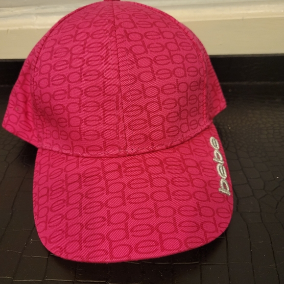 bebe | Accessories | Bebe Pink Logo Baseball Cap Osfm | Poshmark